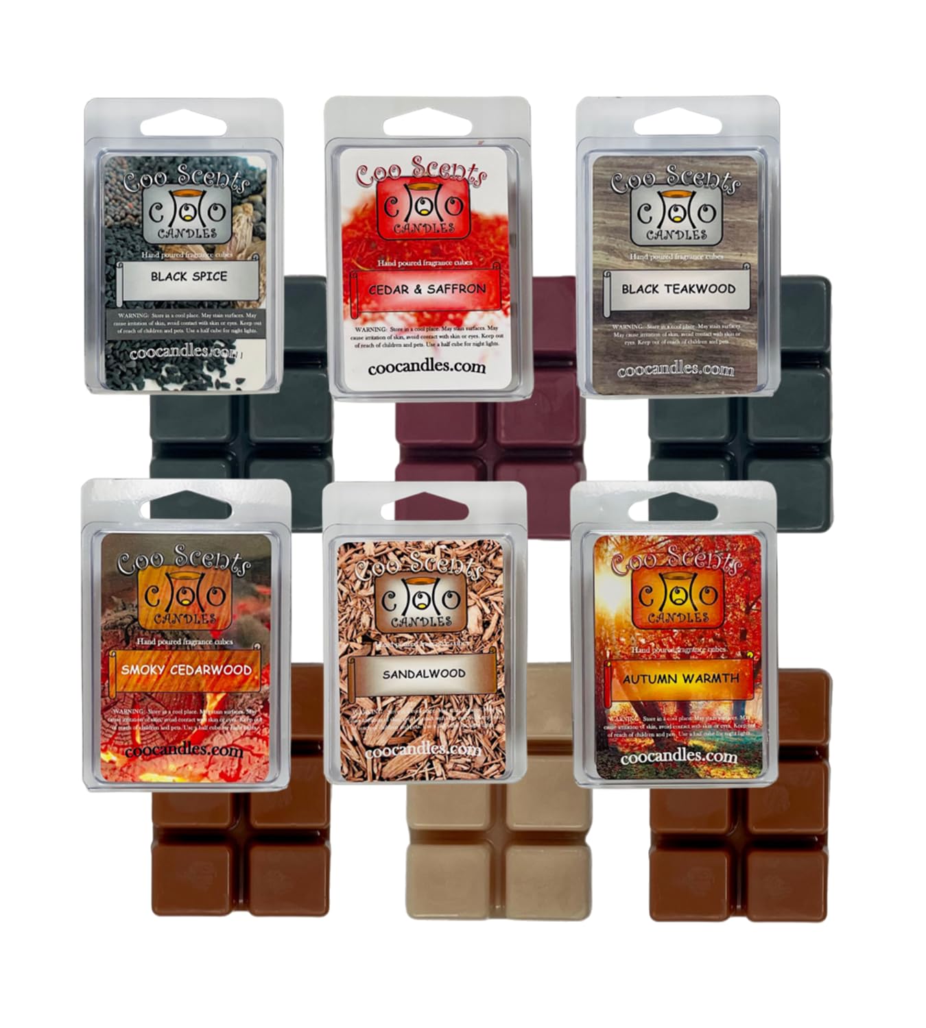 Amazon.com: Fall Mix Wax Melts, 6 Pack - USA Made - Wax Cubes for Wax ...