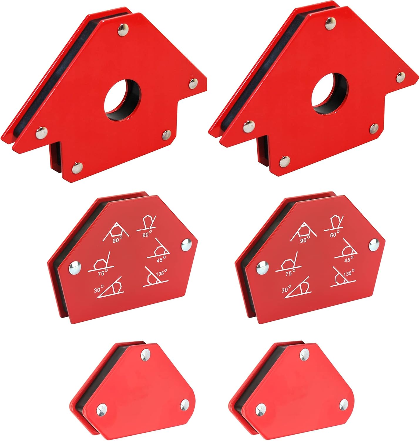 XUBX 6 Pieces Welding Magnet Holder, Strong Magnetic Welding Positioner ...