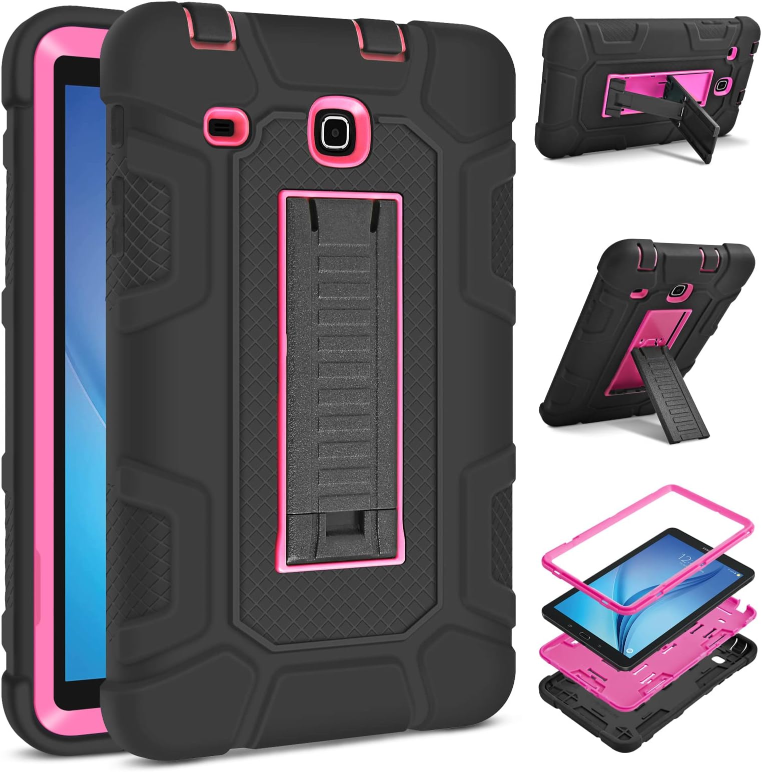 Amazon.com: TIMISAM Samsung Galaxy Tab E 8.0 Case, Heavy Duty Hybrid ...