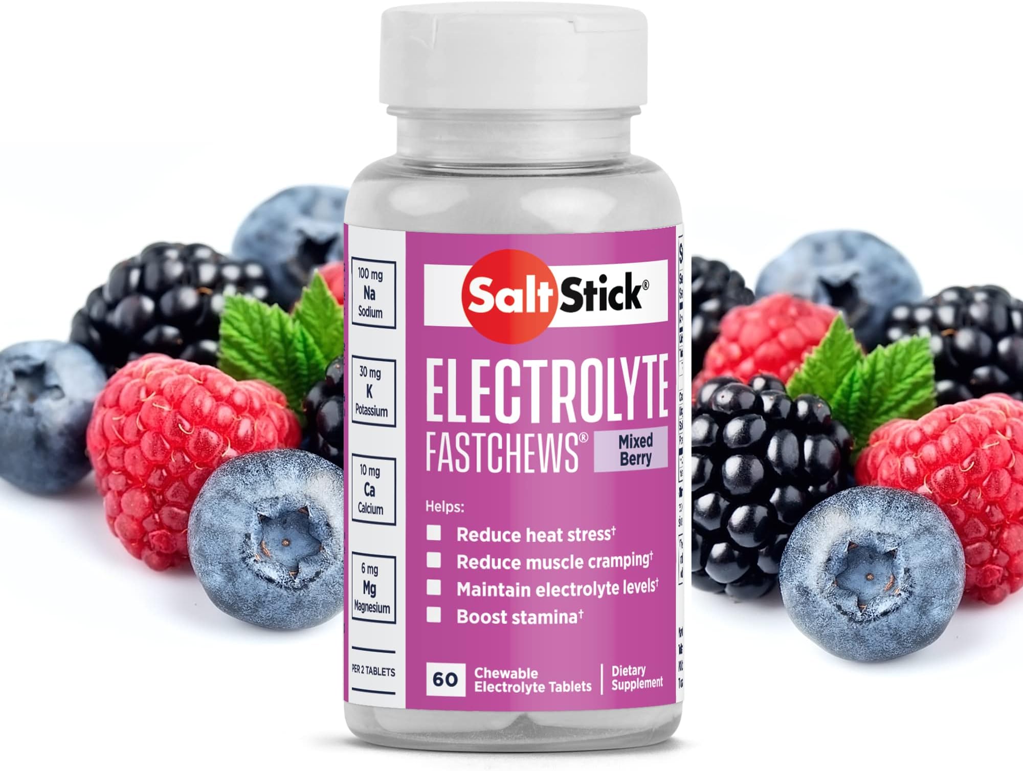Amazon.com: SaltStick Fastchews 60 Count Electrolyte Replacement Zesty ...