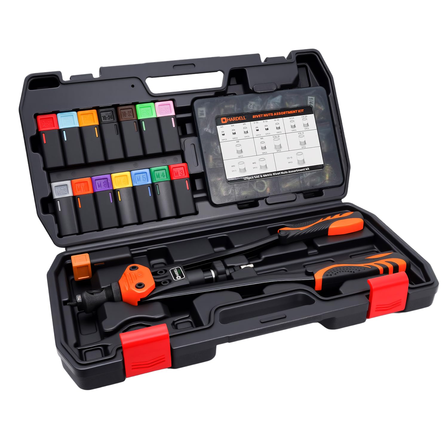 Snapklik.com : HARDELL Rivet Nut Tool Kit, 16-Inch Release Rivnut Tool