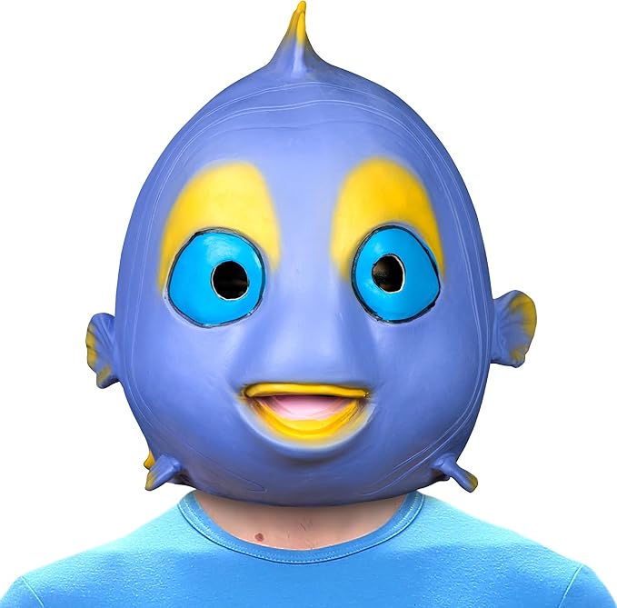 Amazon.com: Zadin Fish Costume Mask, Halloween Fish Head Mask, Fishy ...