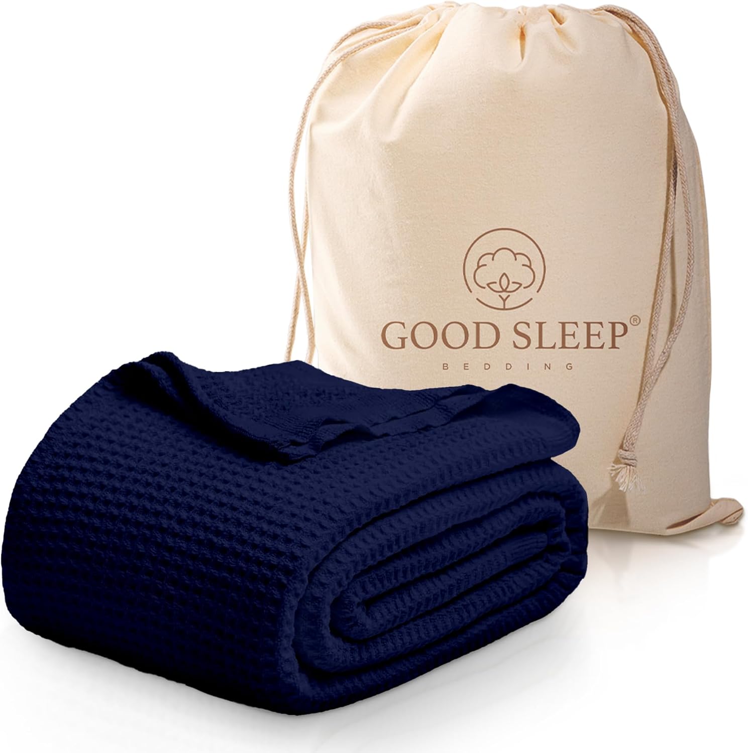 Amazon.com: Good Sleep Bedding Queen Size Soft Cotton Waffle Weave ...