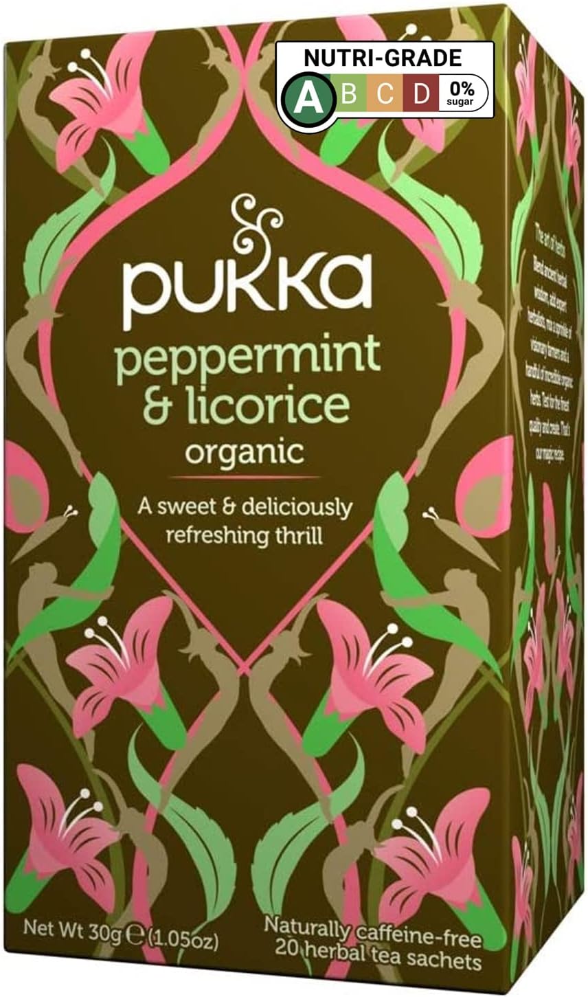 Amazon.com: Pukka Herbal Teas Tea, Organic, 20 Count : Grocery ...
