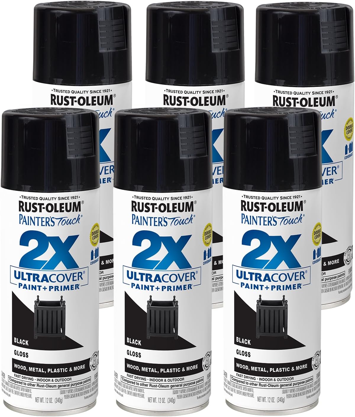 Rust-Oleum 249331 Automotive Rusty Metal Primer Spray Paint, 12 oz ...