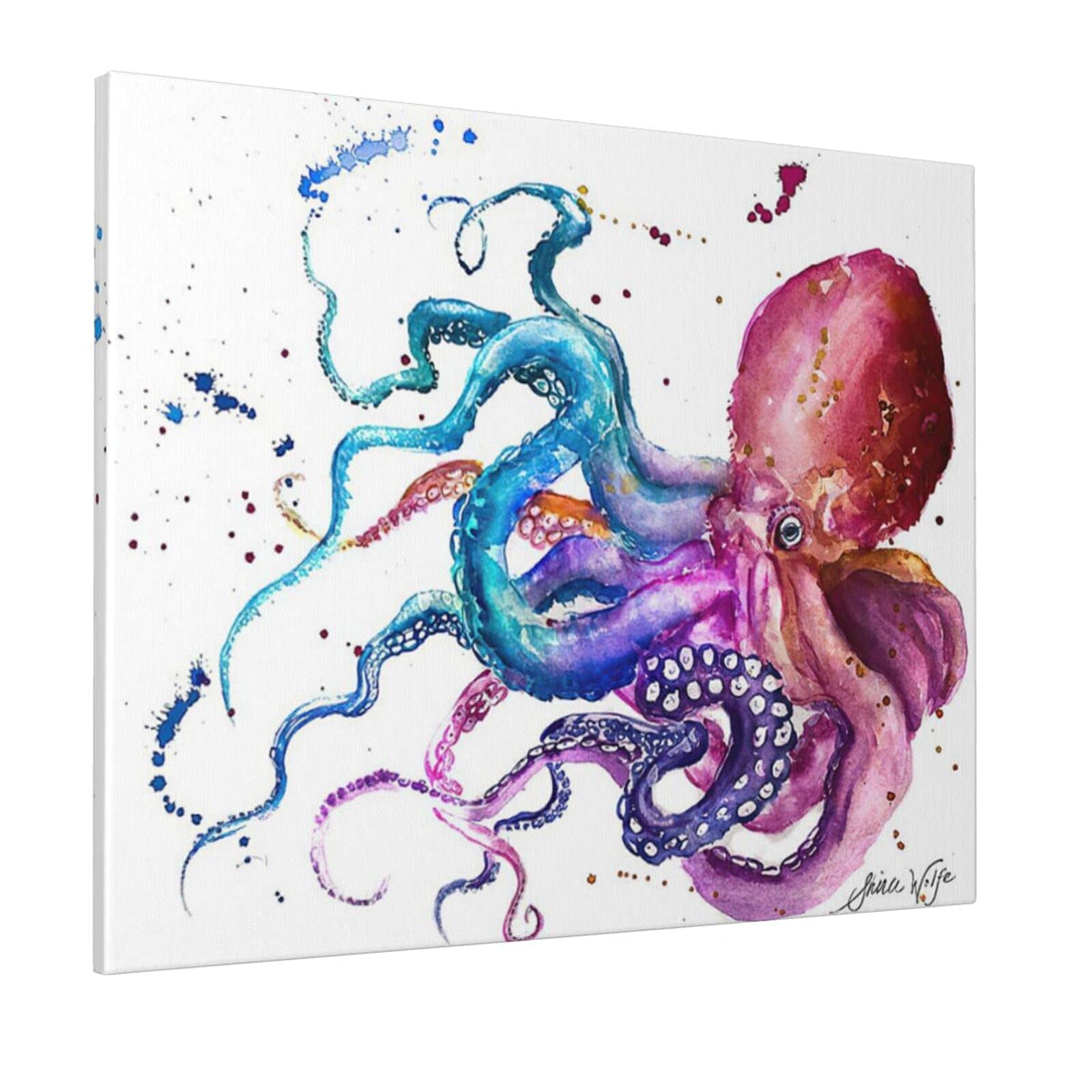 Octopus Watercolor Painting