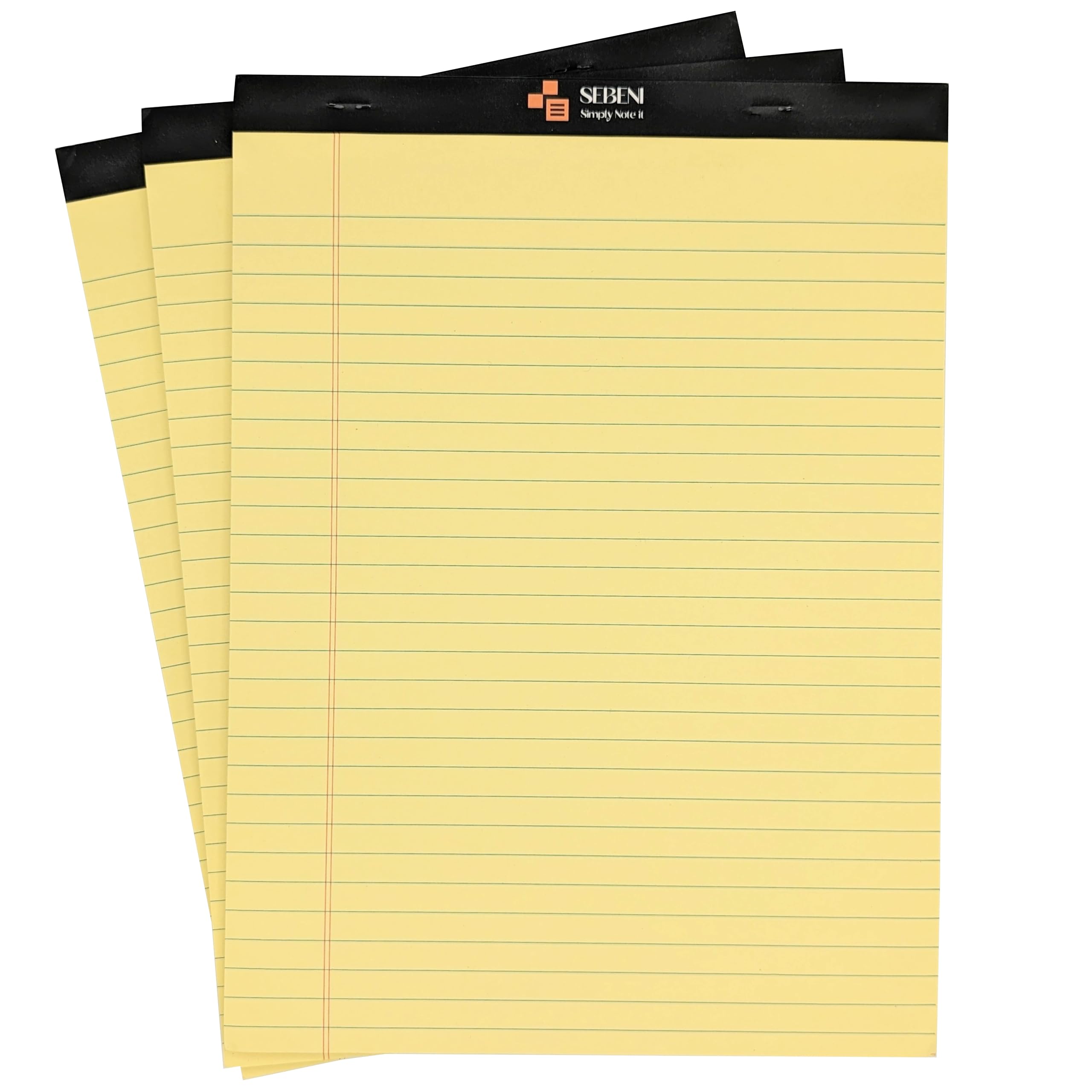 Amazon.com : SEBENI Simply Note It Legal Pads 8.5 x 11, Wide Ruled ...