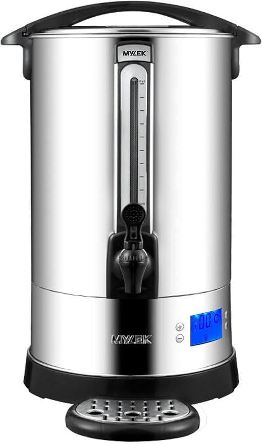 MYLEK Catering Urn, 16L Hot Water Boiler Dispenser, Commercial Digital ...