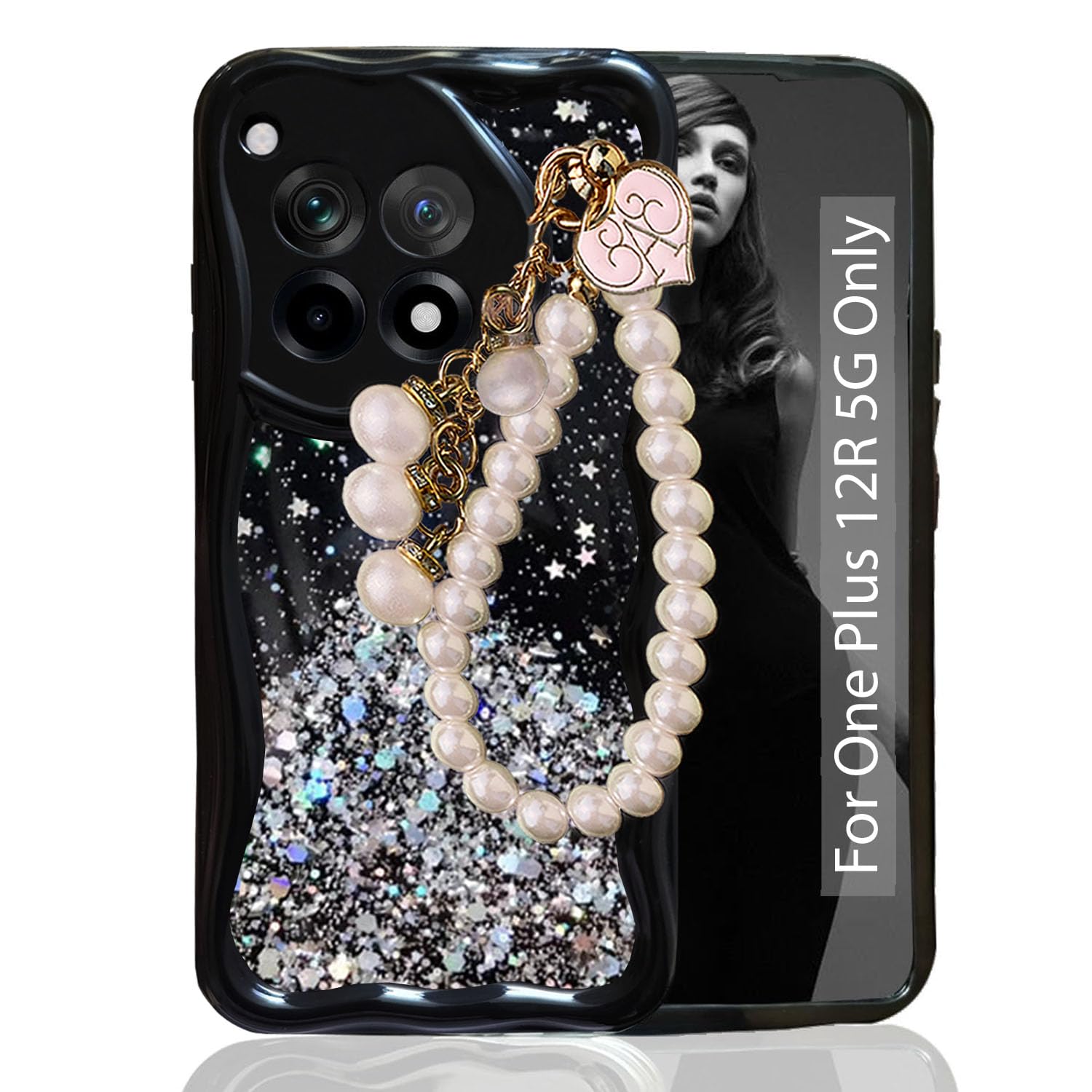 KC Back Cover for OnePlus 12R 5G - 3D New Curly Wave Dry Fixed Non ...