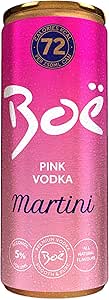 Boë Pink Vodka Can - Flavoured Vodka Mix - 12 x 250ml - 5% Alc Vol ...
