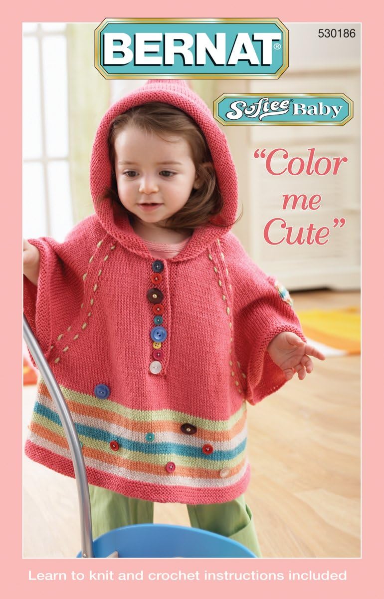 Amazon.com: Spinrite Bernat Knitting and Crochet Patterns, Color Me ...