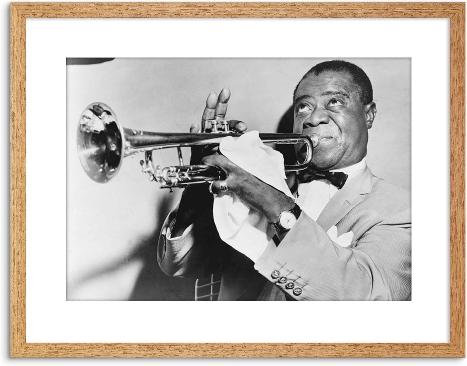 Amazon.com: 9x7 '' Photo Music Jazz Louis Armstrong Playing Trumpet ...