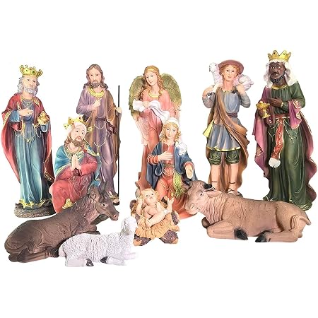 Amazon.com : Luciana Collection NACIMIENTO/Nativity Set 24 INCHES 11 ...