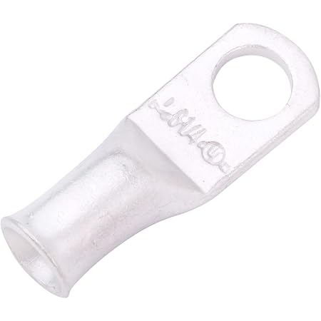 Amazon.com: 6 Ga. Ring Terminals, 1/4" Stud - (Pack of 10) : Industrial ...