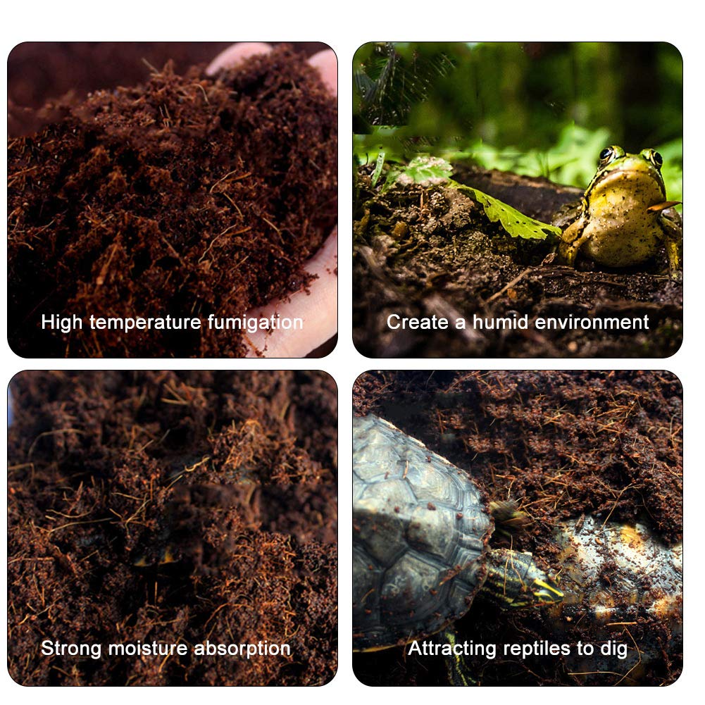 Reptile Coconut Soil Natural Coconut Fiber Substrate Bricks Terrarium ...