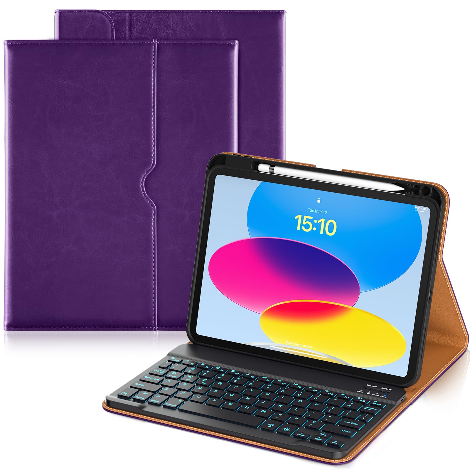 Amazon.com: DTTO for iPad 10th Generation Case with Keyboard 10.9 Inch ...