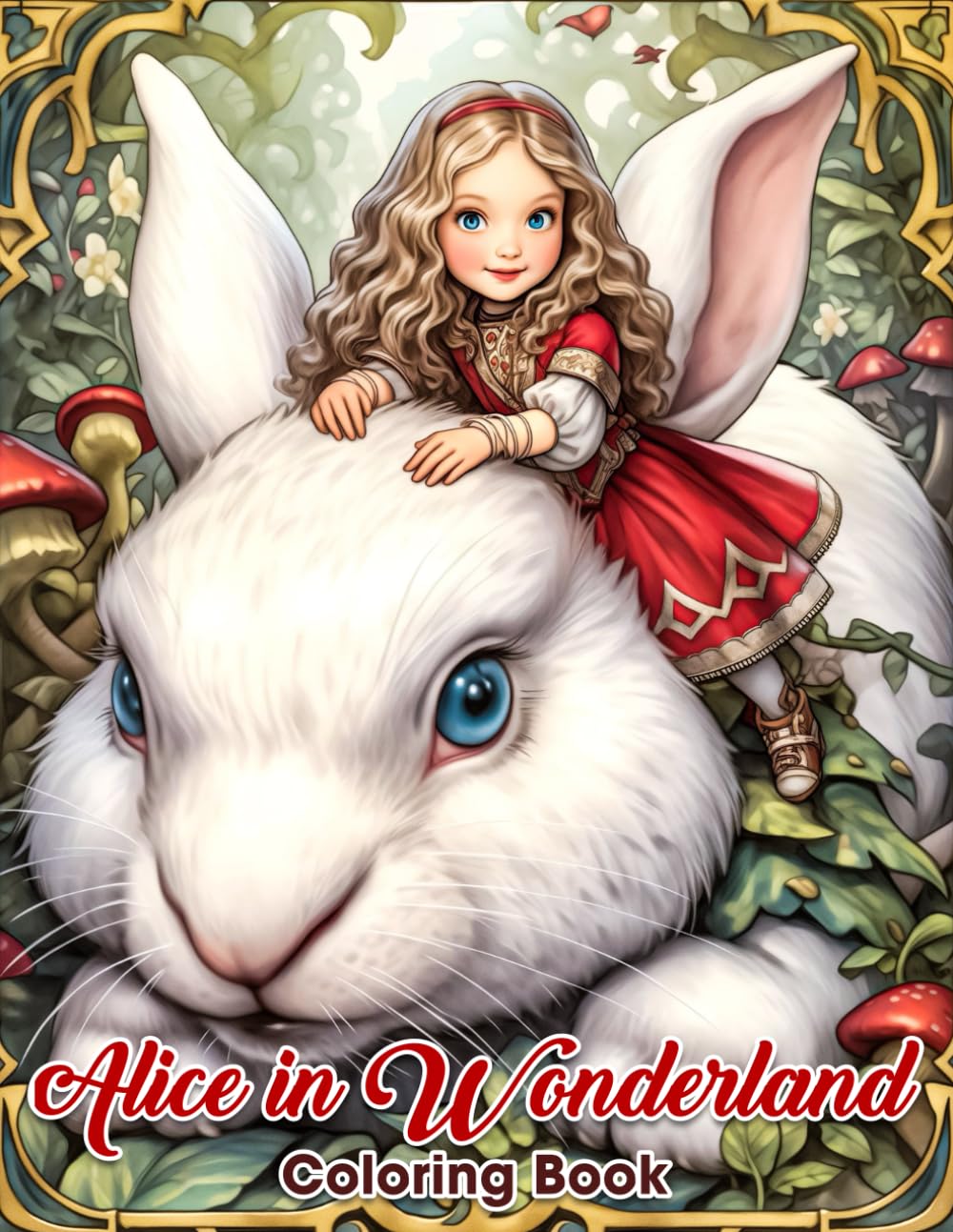 Alice in Wonderland Coloring Book: Journey Through 60 Illustrations of ...