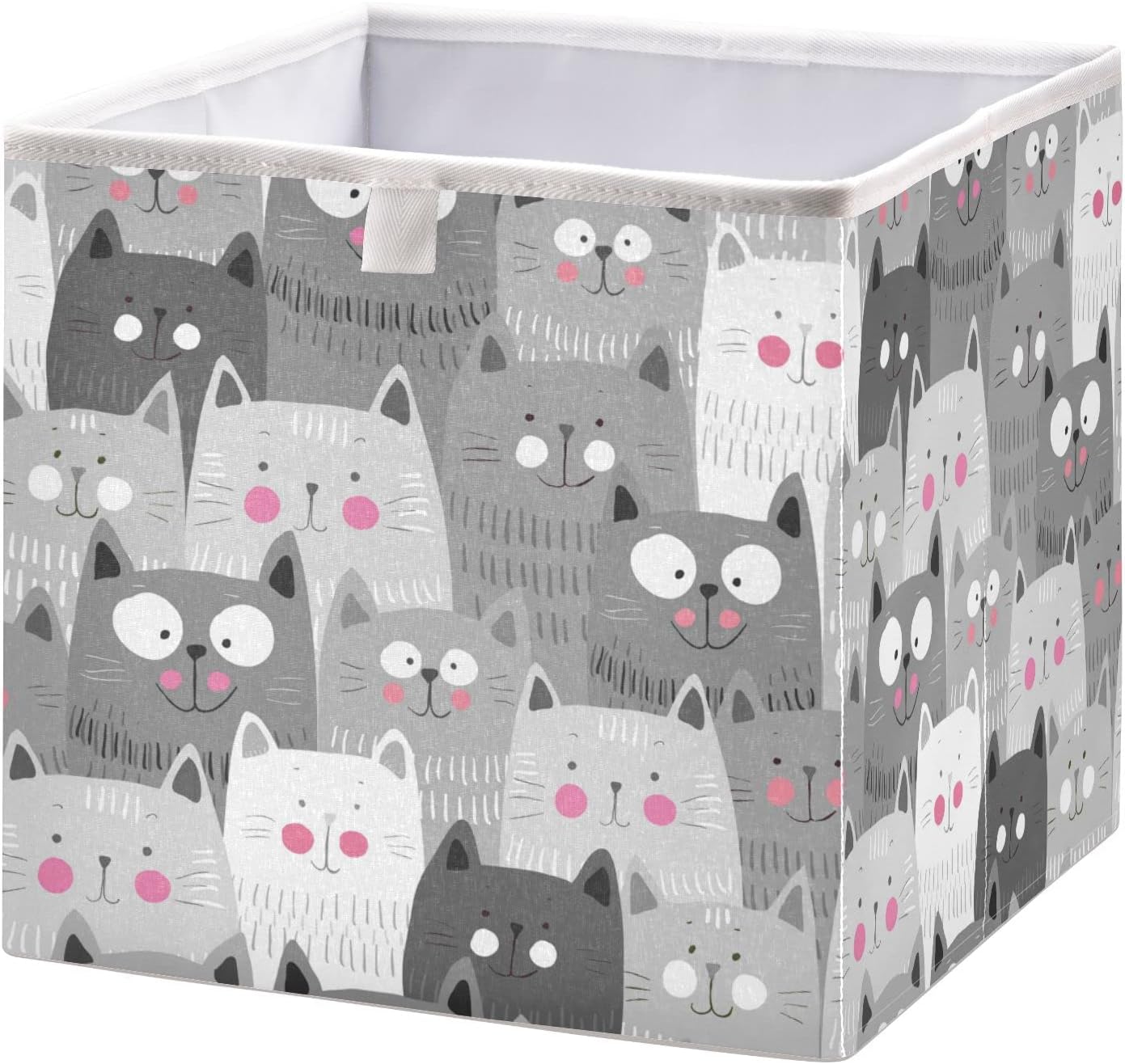 Amazon.com: CaTaKu Cute Cats Head Cubes Storage Bins 11 inch ...