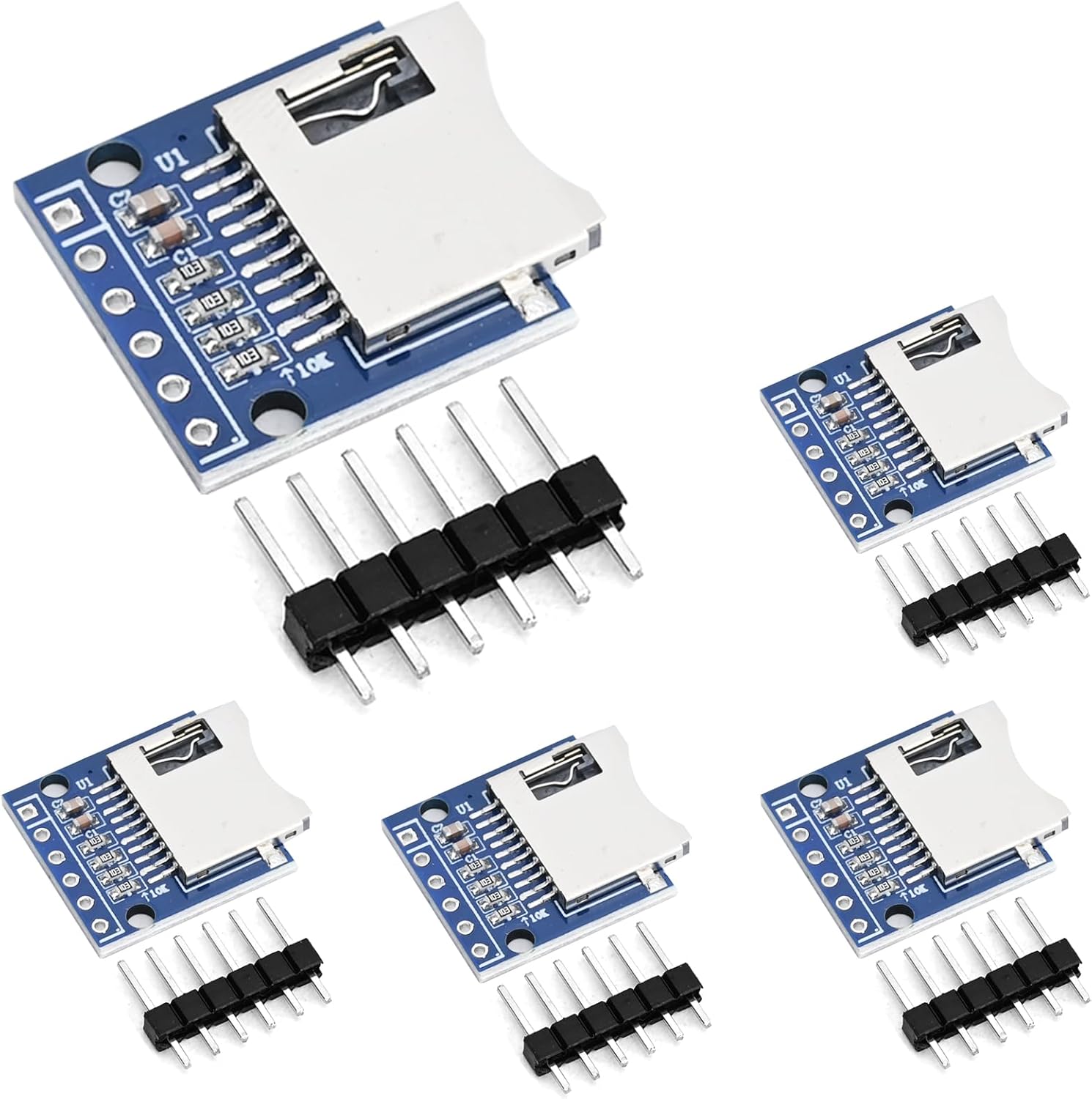 5PCS Micro SD Card Module Micro SD Card Module Mini TF Card Reader ...