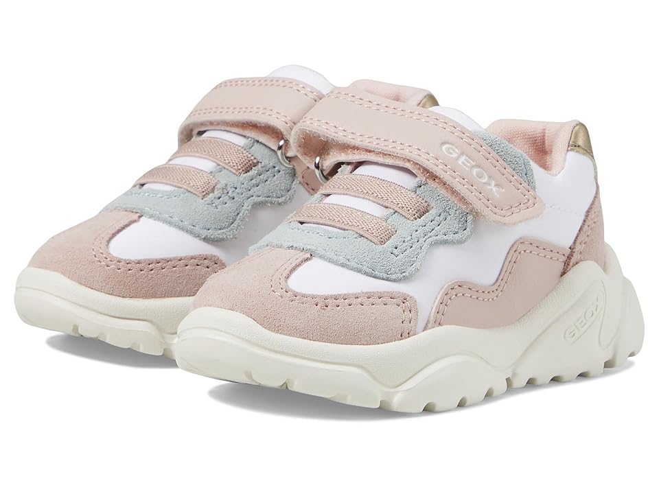 Geox Kids Ciufciuf 1 (Infant/Toddler/Little Kid) (White/Light Rose ...