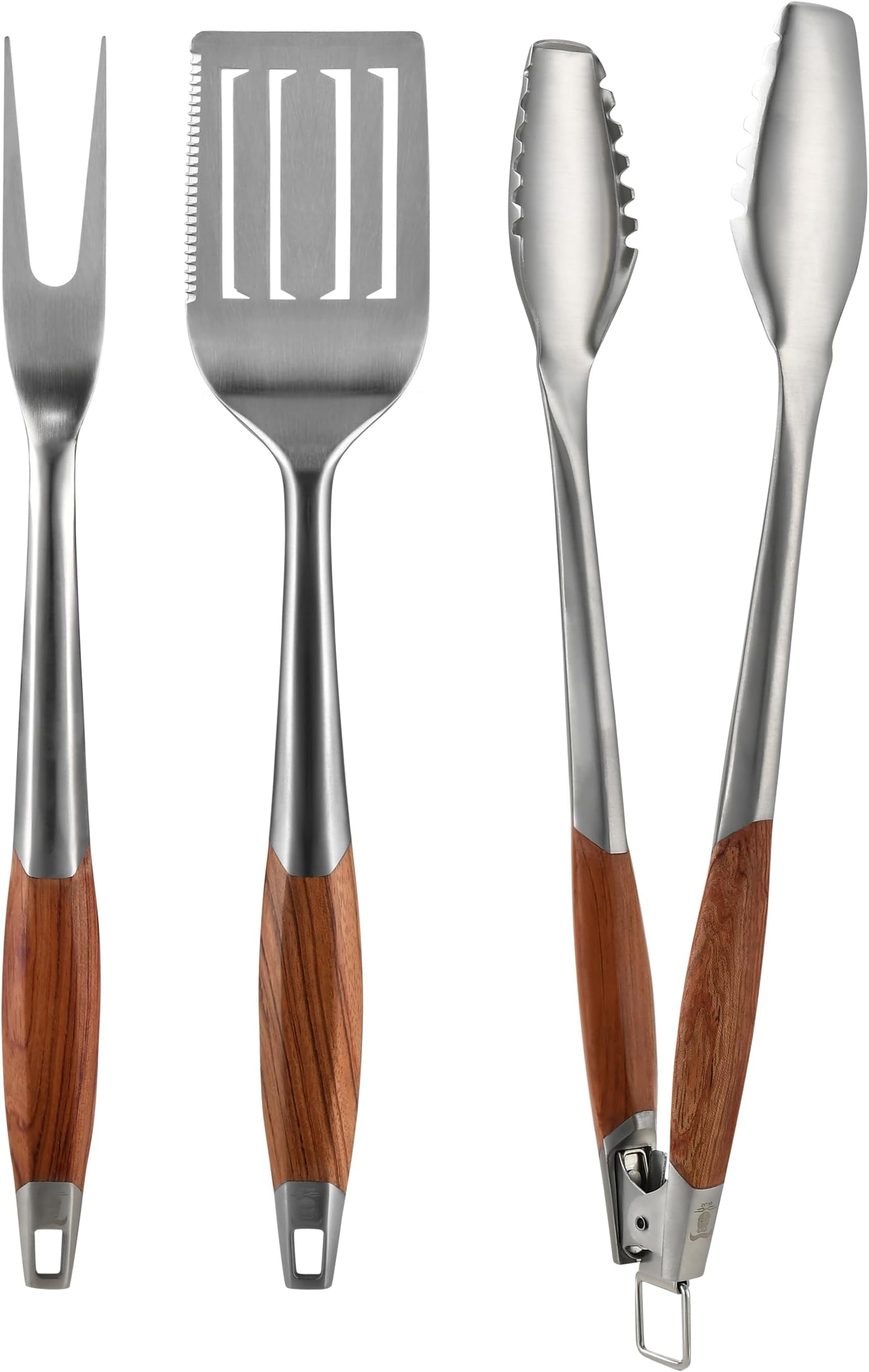 Amazon.com : Premium 3-Piece Grill Set for BBQ with Stainless Steel ...