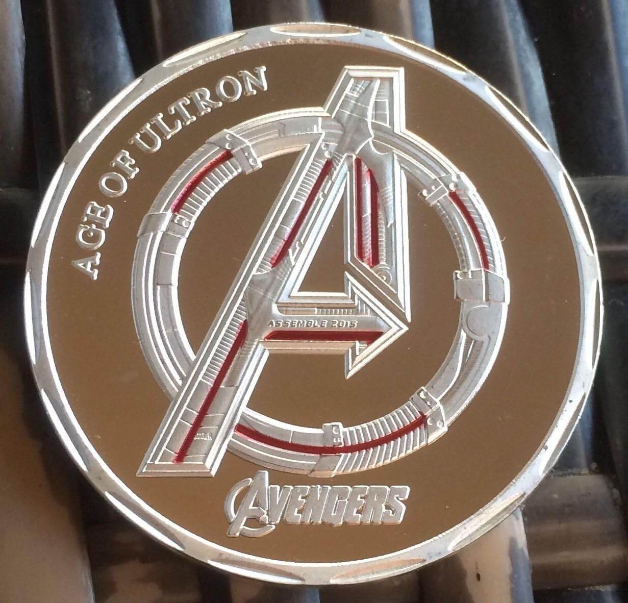 MARVEL AVENGERS AGE OF ULTRON SILVER PLATED COIN : Amazon.co.uk: Toys ...