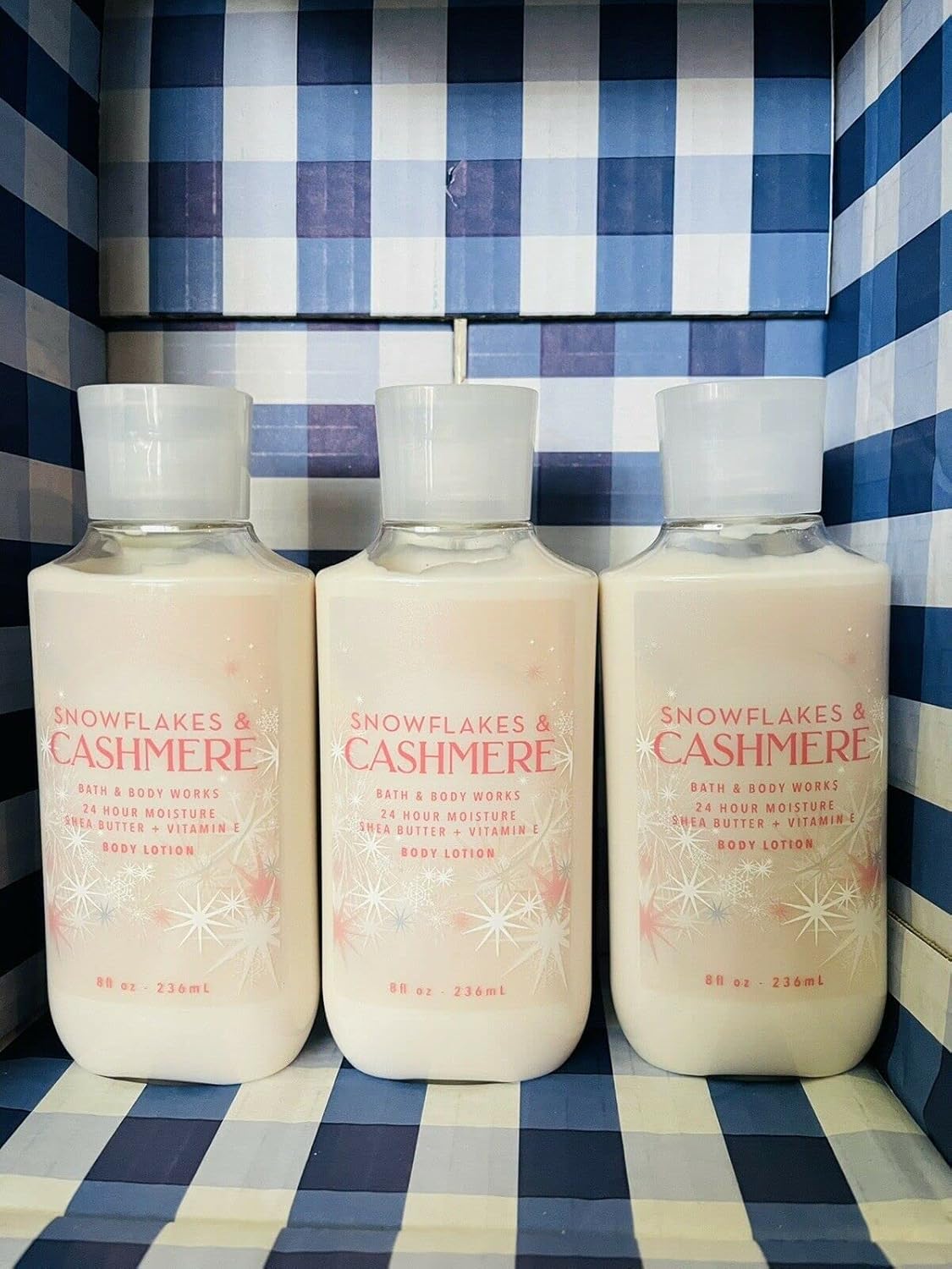 Amazon.com : Lot of 3 Bath & Body Works Snowflakes & Cashmere Shea ...