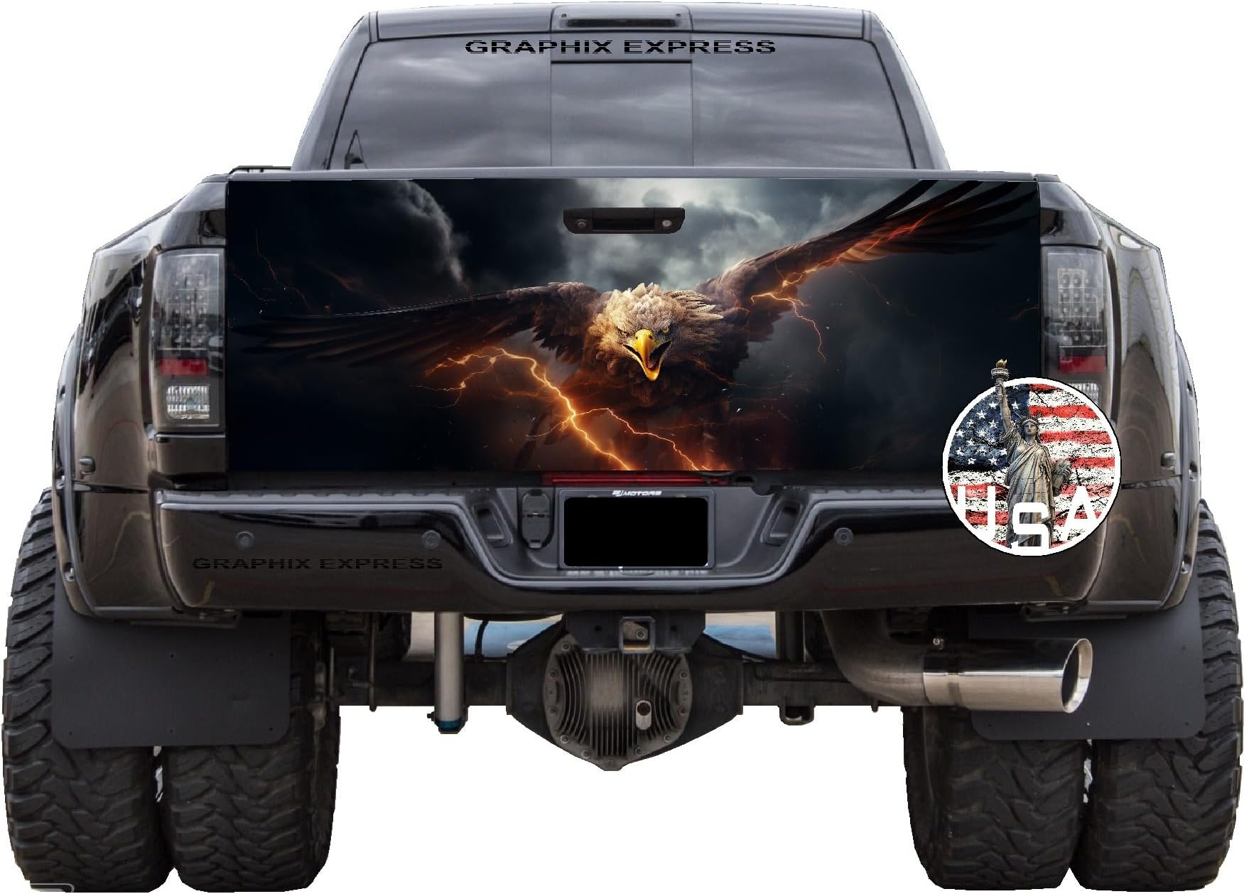 Amazon.com: GRAPHIX EXPRESS Truck Tailgate Wrap for Pickup Trucks ...