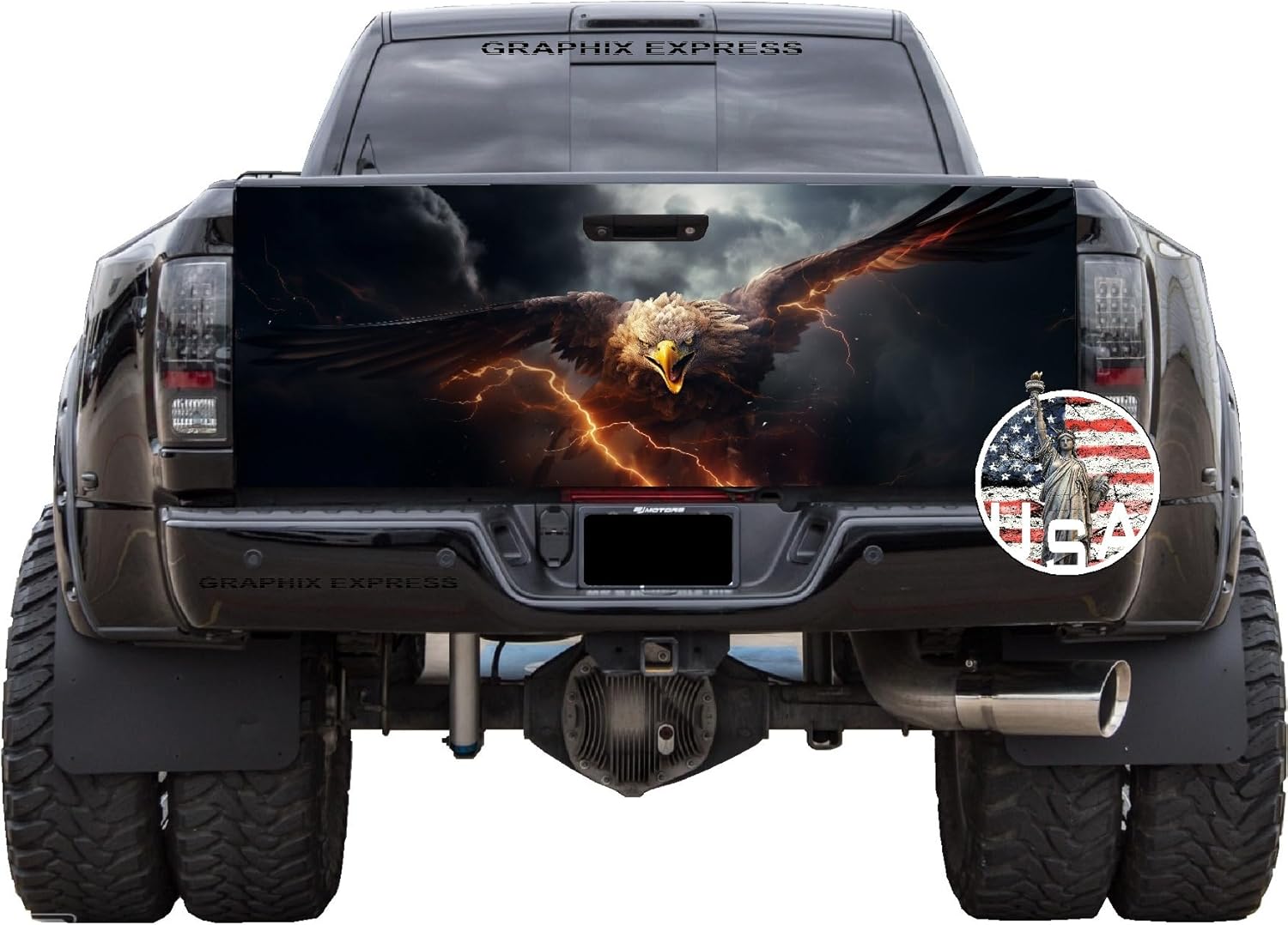 Amazon.com: GRAPHIX EXPRESS Truck Tailgate Wrap for Pickup Trucks ...