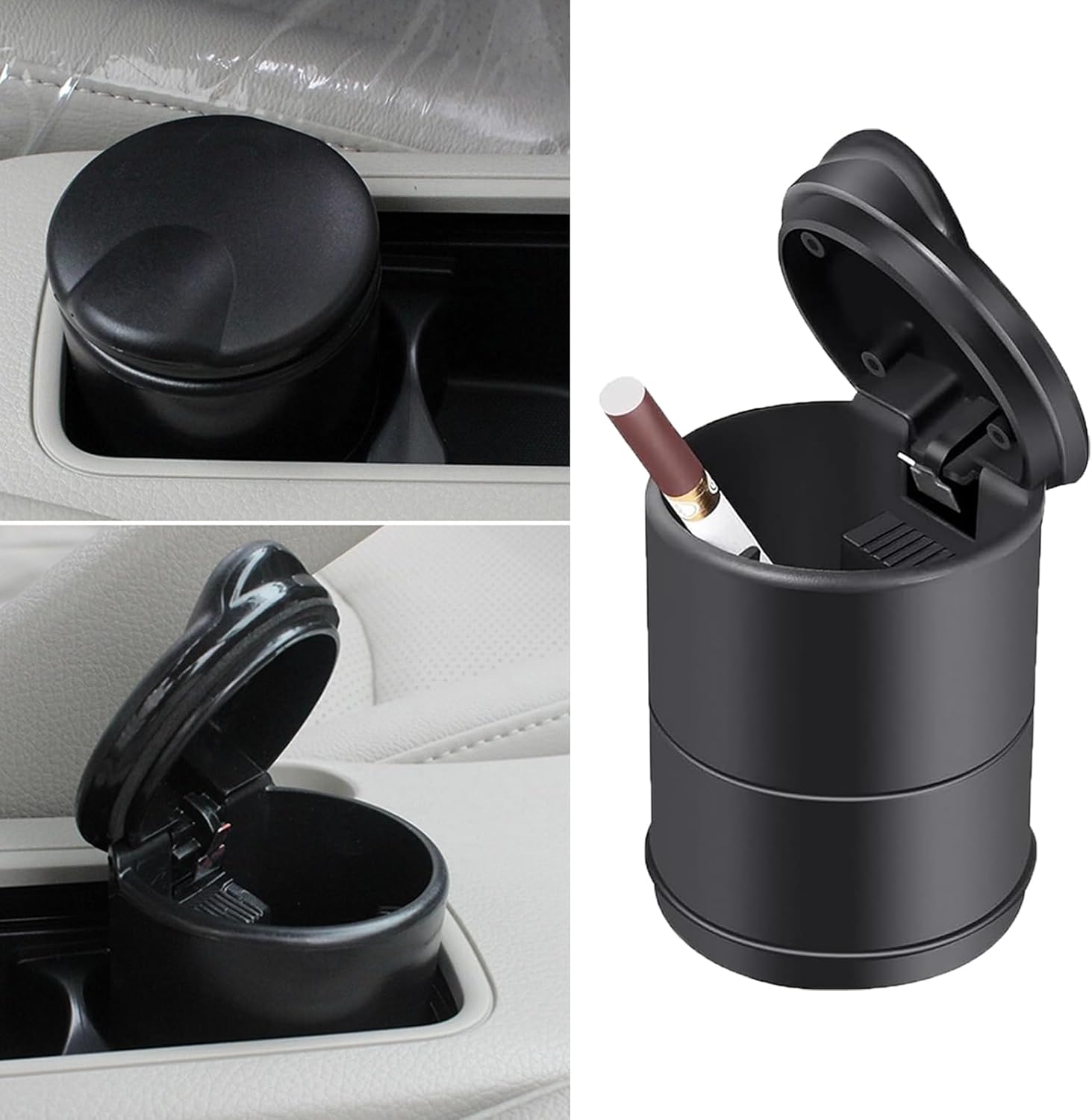 Amazon.com: leediga 1 PC Car Ashtray with Lid, Portable Auto Car Truck ...