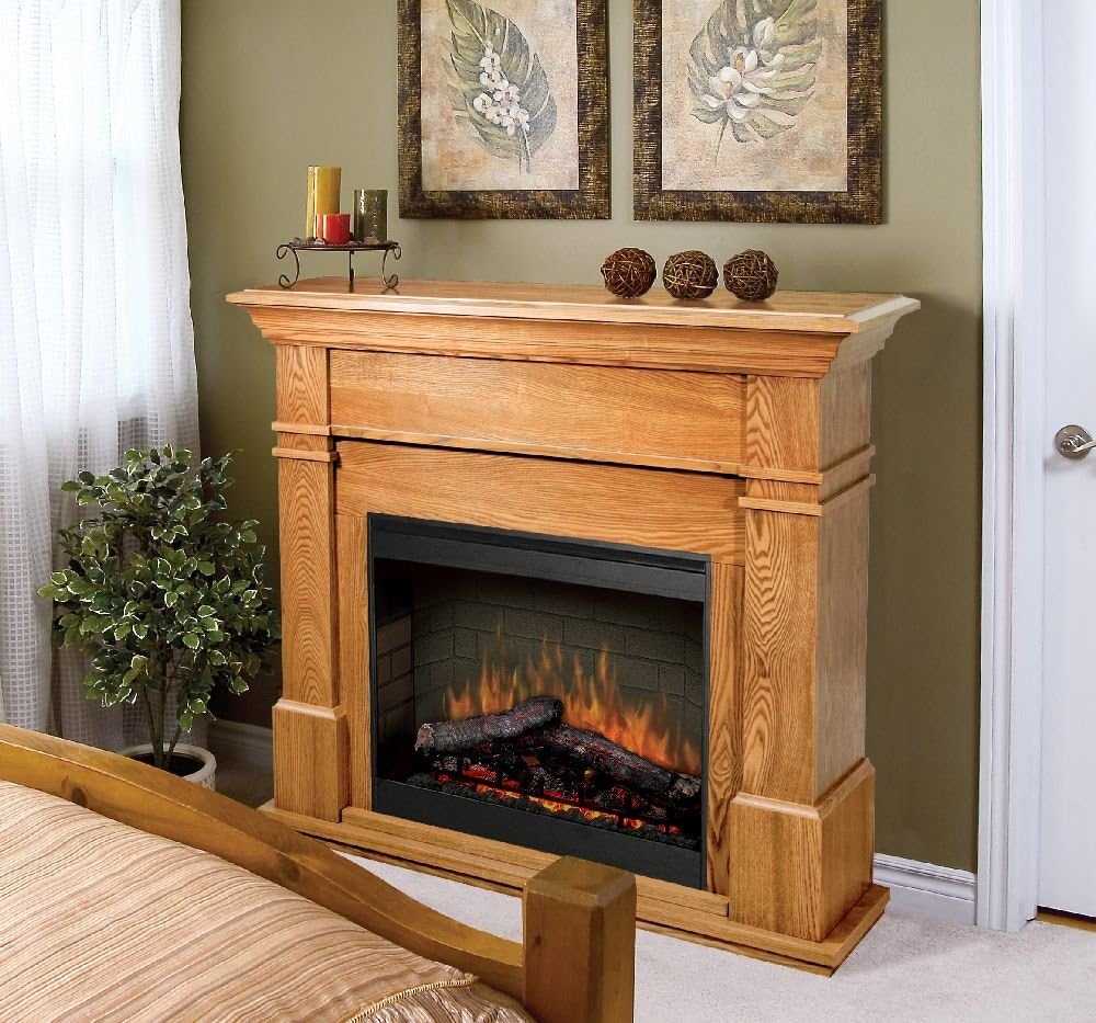 Amazon.com: DIMPLEX Kenton Electric Fireplace Finish: Oak : Home & Kitchen