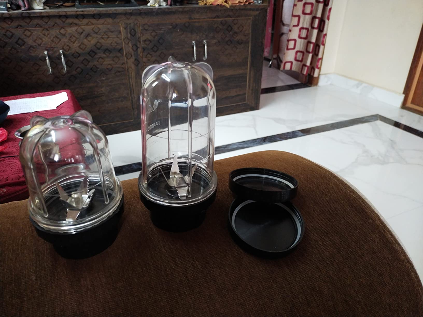 SilentPowerSunmeet Bullet Jar for Mixer Grinder Set of 2 (530 ML,350 ML ...