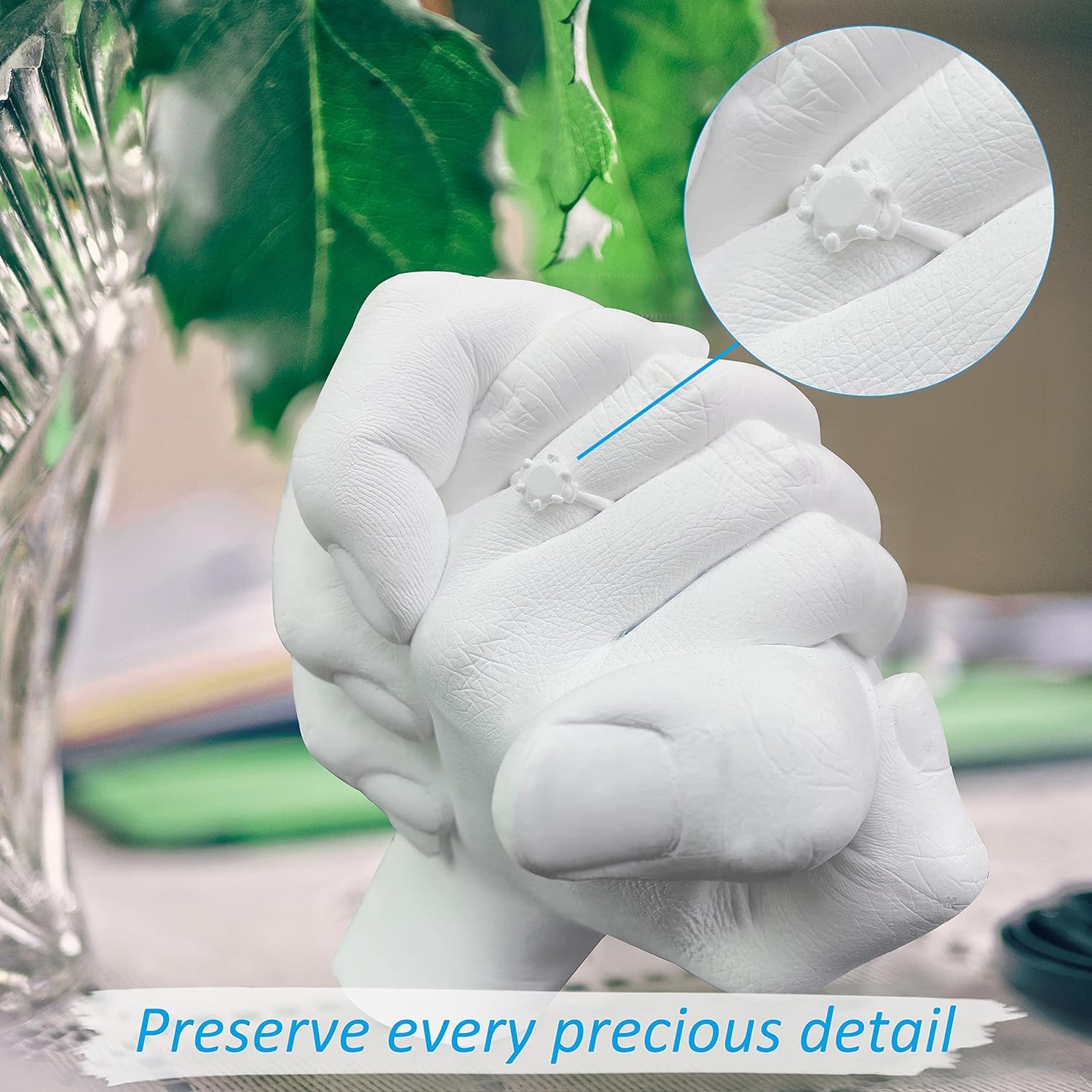 Snapklik.com : Hand Casting Kit Couples & Keepsake Hand Mold Kit ...