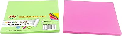 Amazon.com : 4A Sticky Full Adhesive Notes,5 1/3 x 3 Inches,60 Sheets ...
