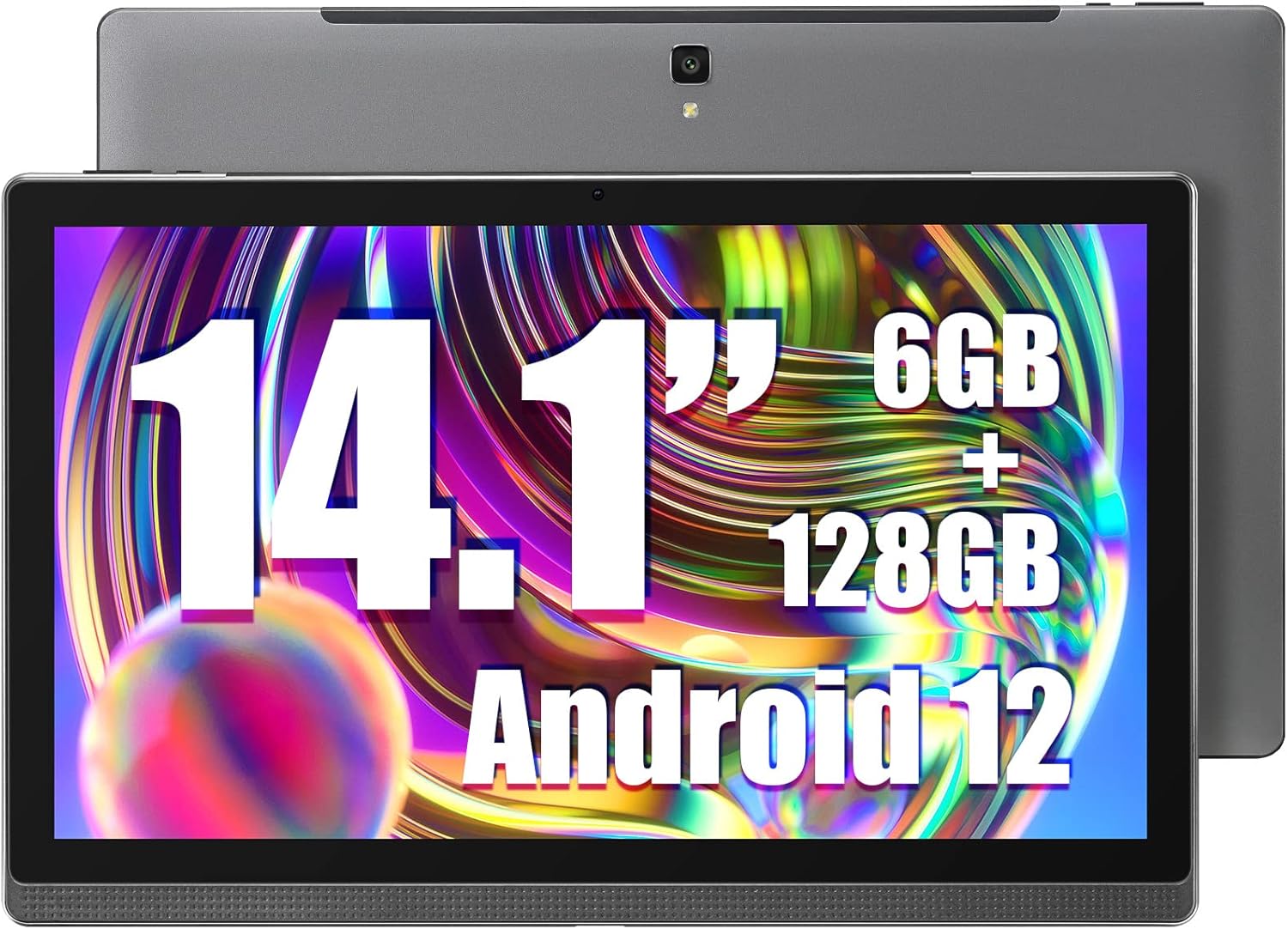 MESWAO Tablet, 14,1 inch, Android 12 tablet met 1920 x 1080 IPS HD ...