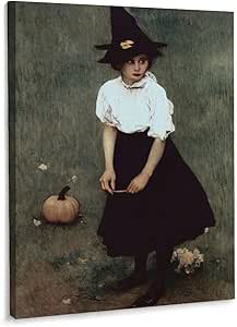 Amazon.com: Beautiful Visual Art Aesthetics Little Witch Digital Oil ...