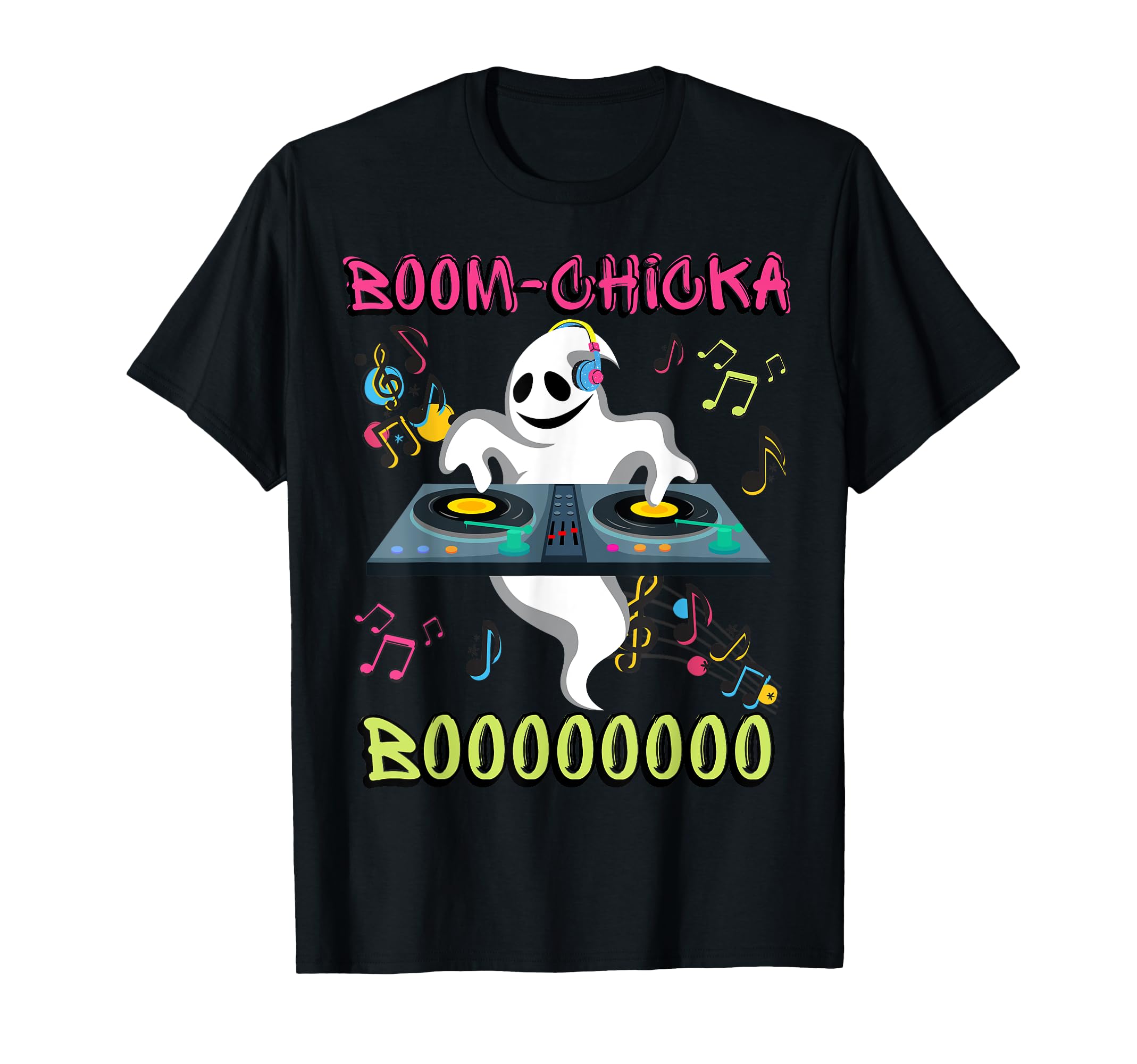 Amazon.com: Ghost DJ/ Boom Chicka Boo/ Halloween Costume/ Funny Ghost T ...