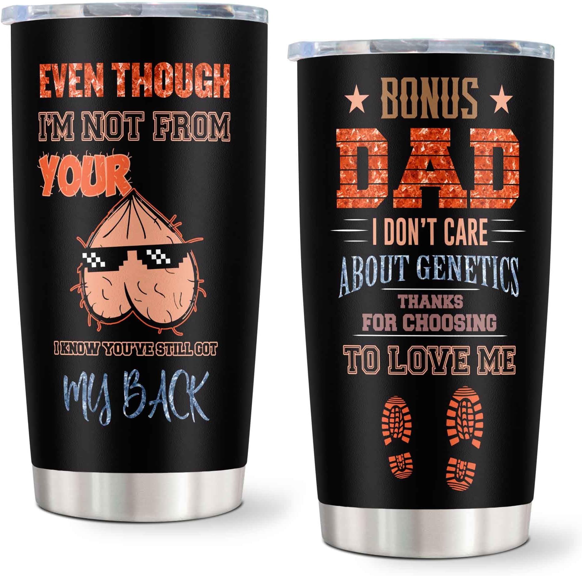 Amazon.com | Step Dad Tumbler Gifts for Father Present Bonus Dad from ...