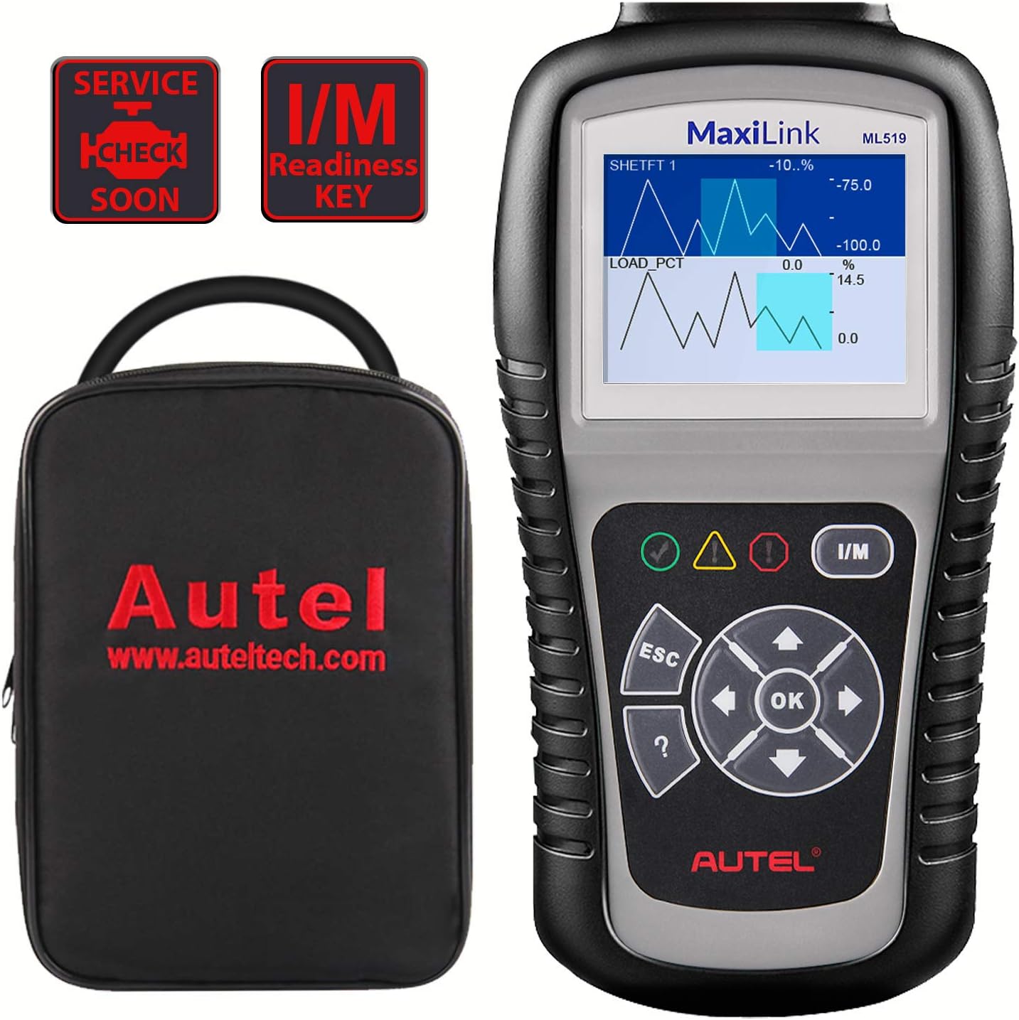 Amazon.com: Autel MaxiLink ML519 OBD2 Code Reader [Same with AutoLink ...