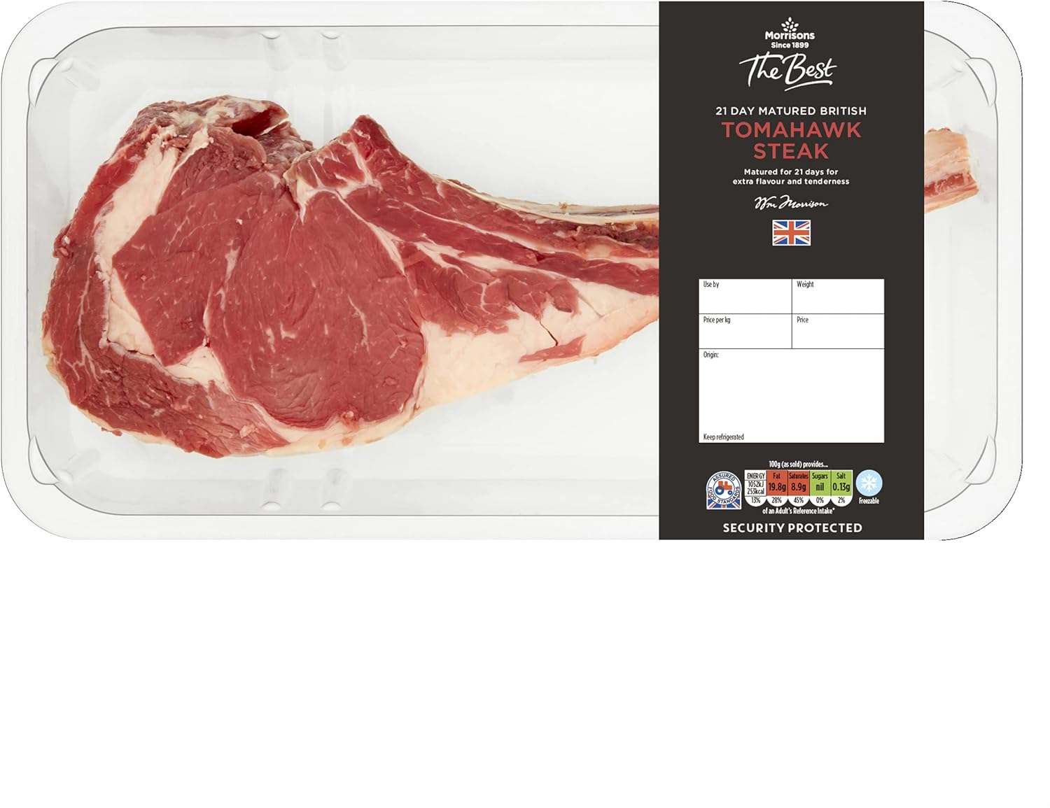 Morrisons The Best 21 Day Matured British Tomahawk Steak : Amazon.co.uk ...