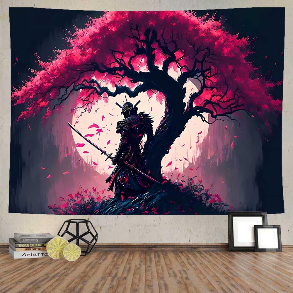 Amazon.com: Ine Ive Japanese Samurai Tapestry for Bedroom Aesthetic ...