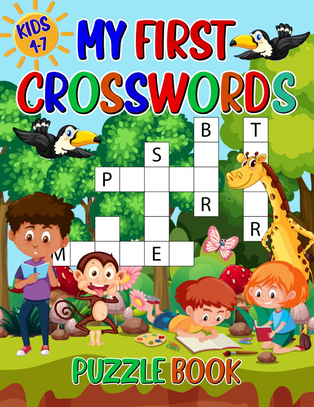 My First Crosswords Puzzle Book: For Kids Ages 4-7 Vocabulary Building ...