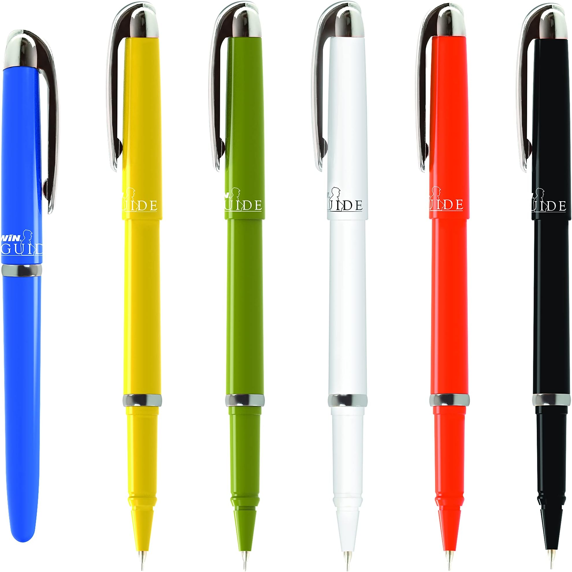 WIN Guide Ball Pens | 20 Blue Ink Pens | Premium Pens with Stylish ...
