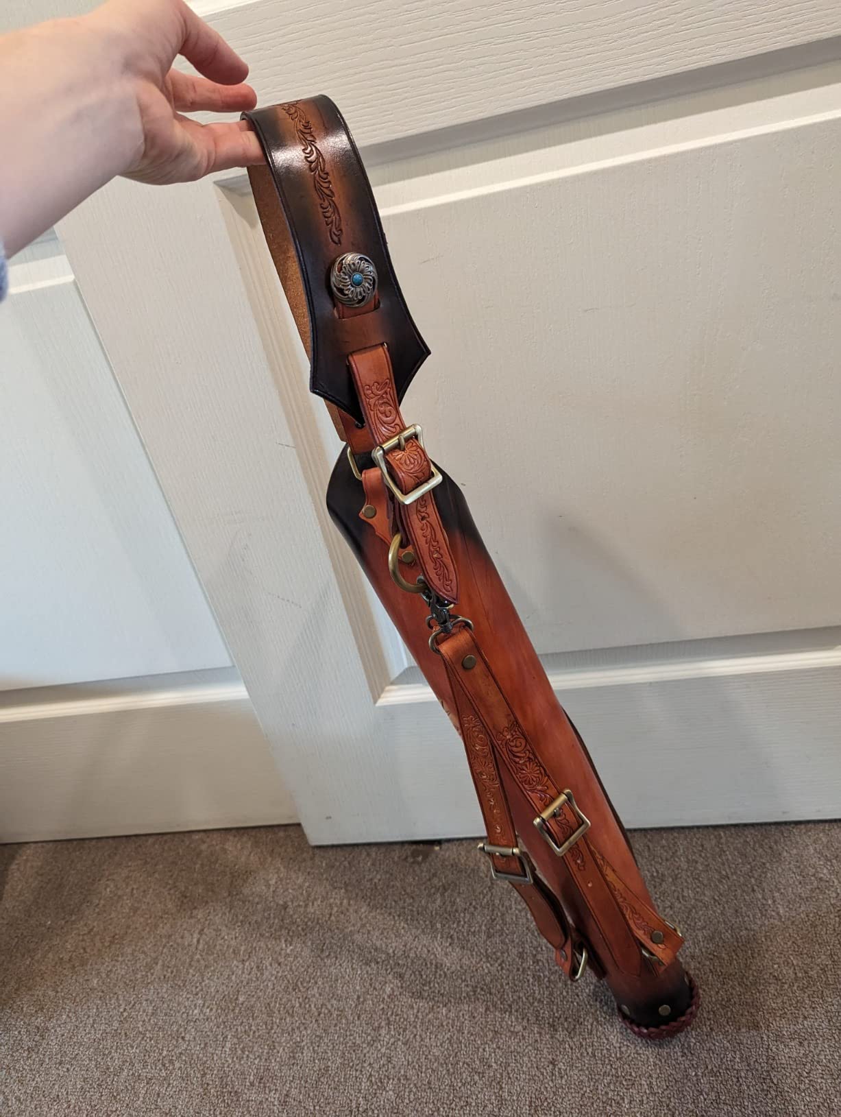 $17/mo - Finance Pure Cowhide Arrow Quiver,Retro Hunting Quivers with ...
