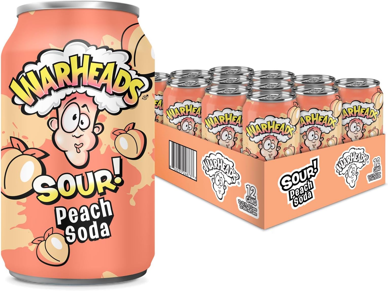 Amazon.com : Sour Fruity Soda with Classic Warheads Flavors – Perfectly ...