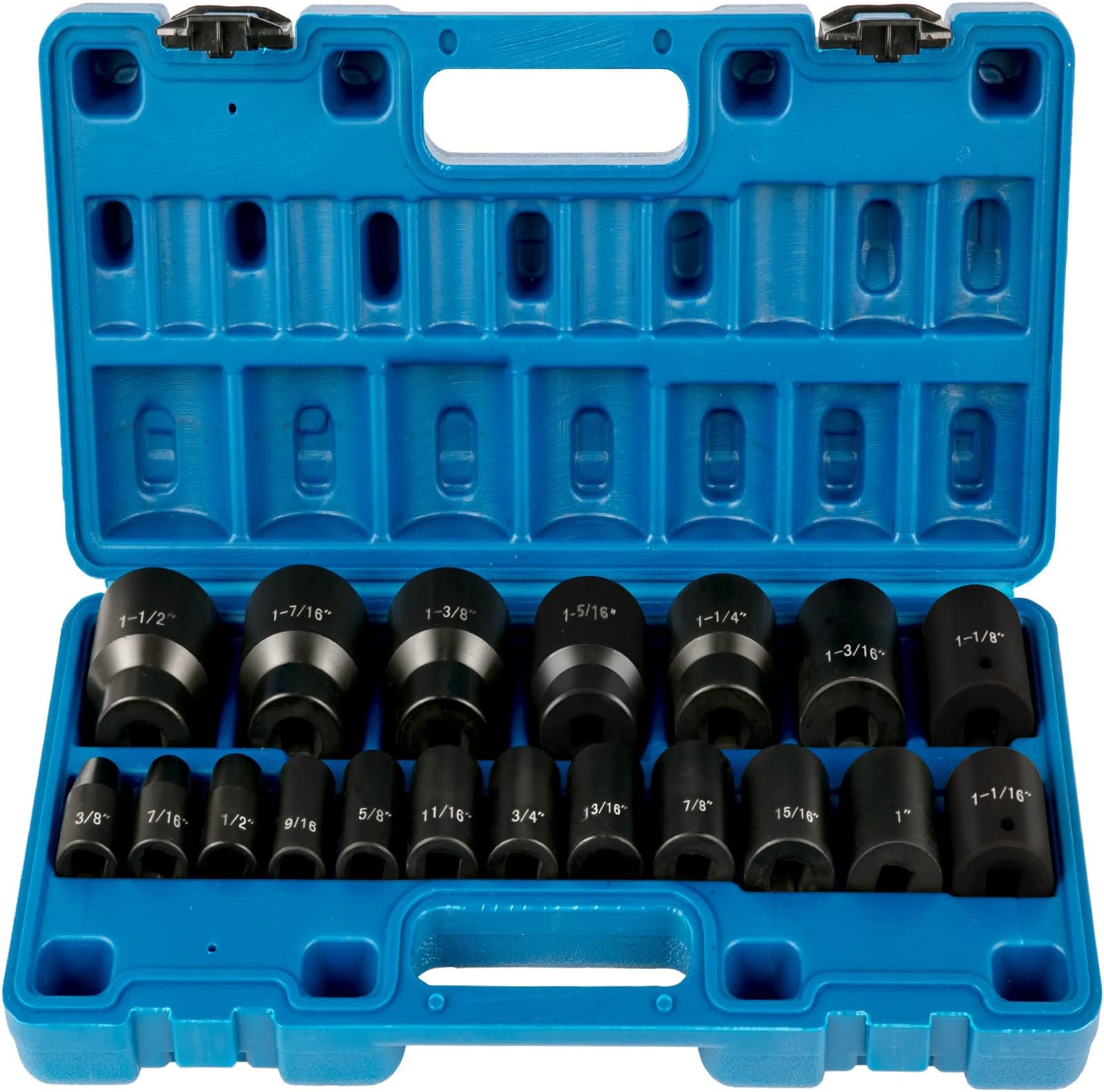VEVOR Impact Socket Set 3/4 Inches 29 Piece Impact Sockets, 6-Point Sockets, Rugged Construction ...