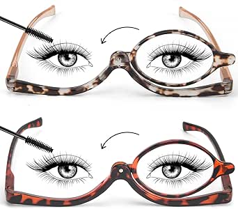 Amazon.com: SEEKEY 2 Pack Makeup Reading glasses for Women,One Eye ...