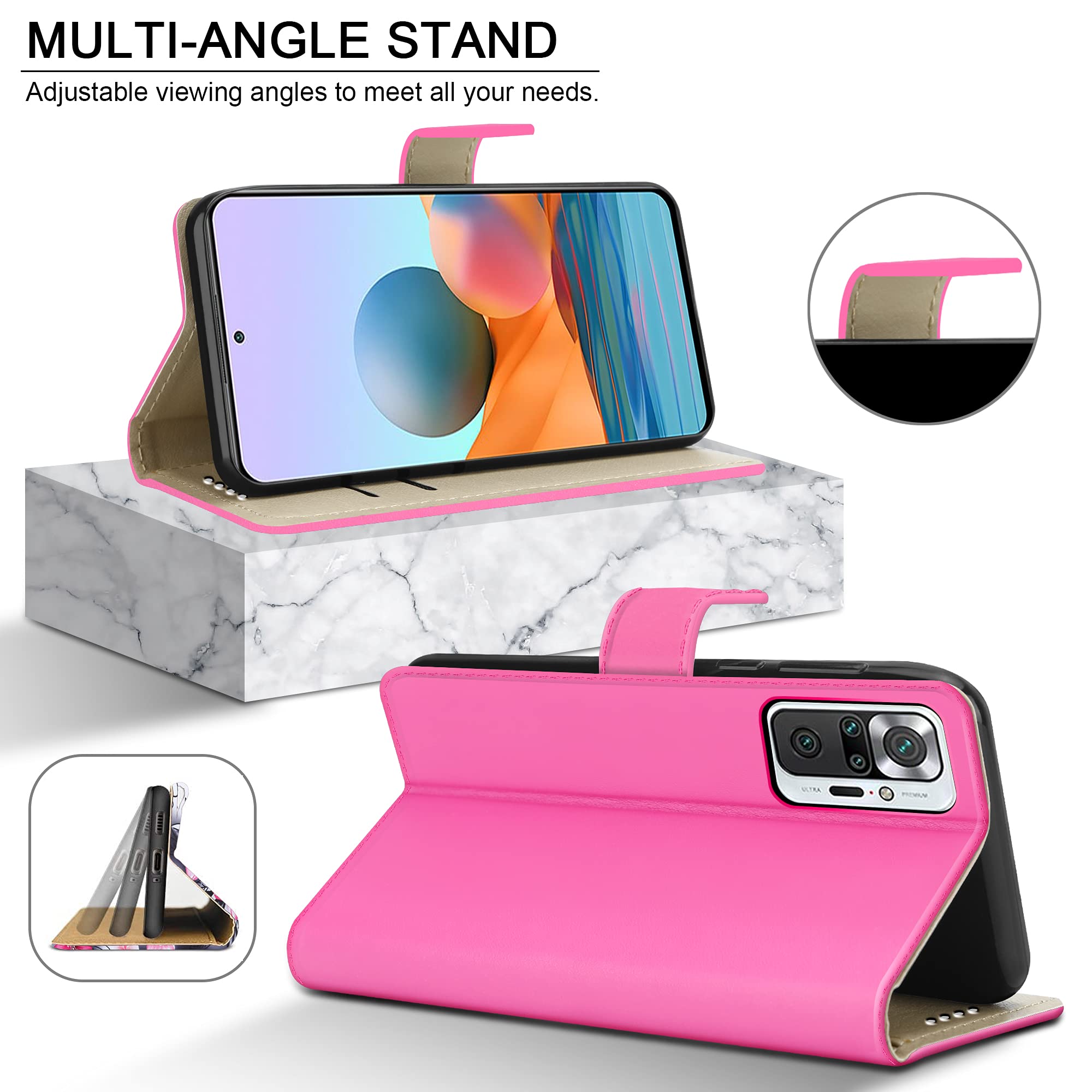 For Xiaomi Redmi 12 13T Note 12 Pro+ 5G 4G 11 9A Case Leather Wallet ...