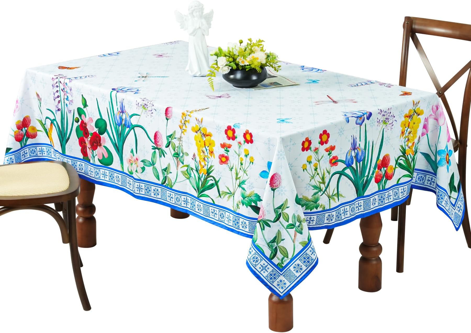 Amazon.com: Softalker Spring Easter Tablecloth Rectangle - Waterproof ...
