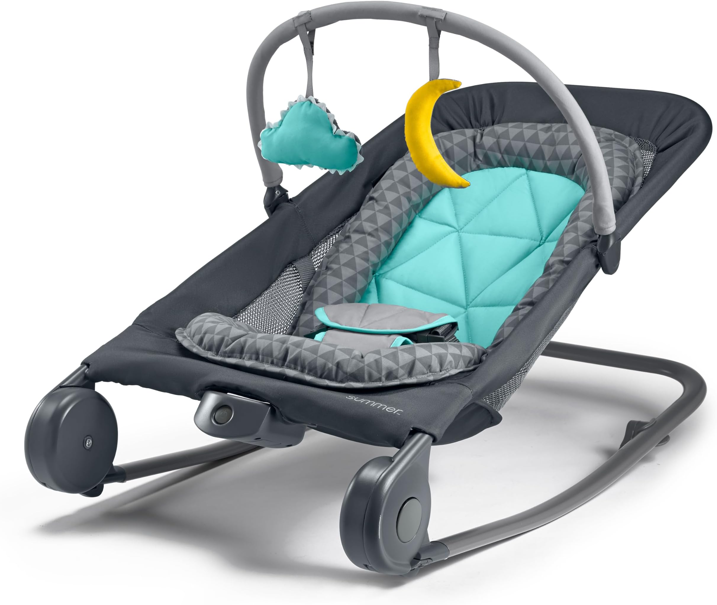 Amazon.com : Summer Infant 2-in-1 Bouncer & Rocker Duo (Gray and Teal ...